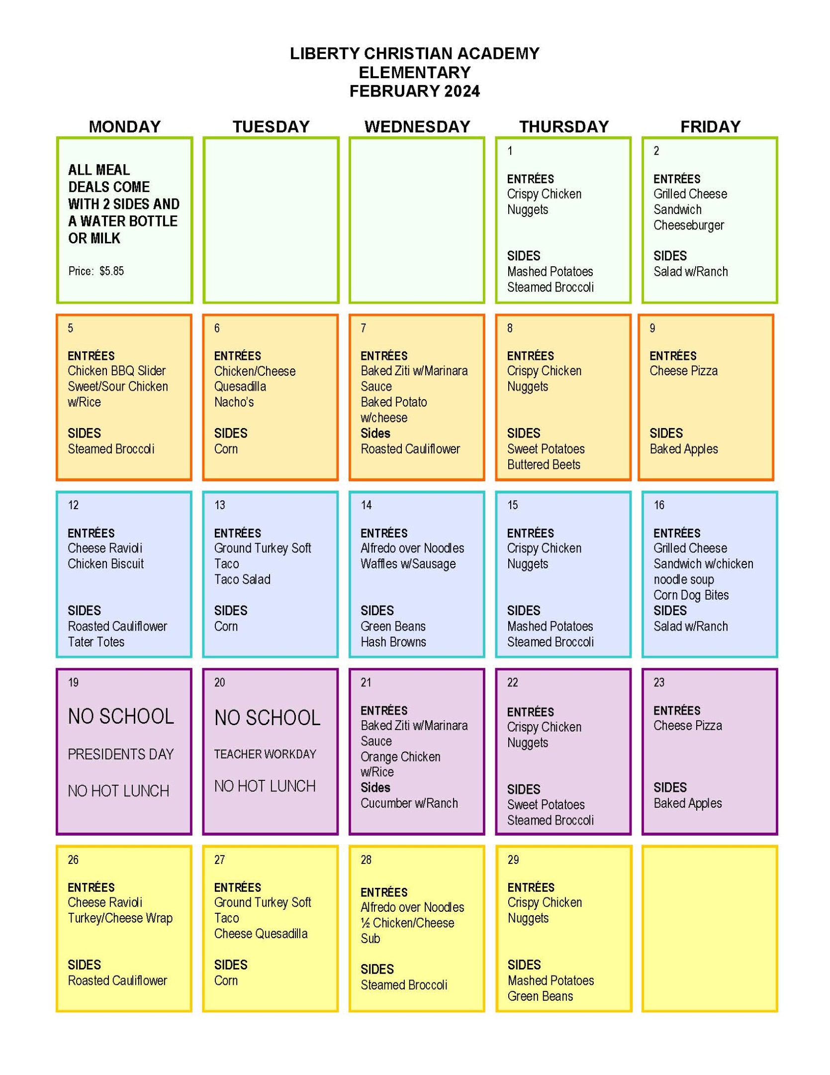 Dining at LCA | LCA Bulldogs